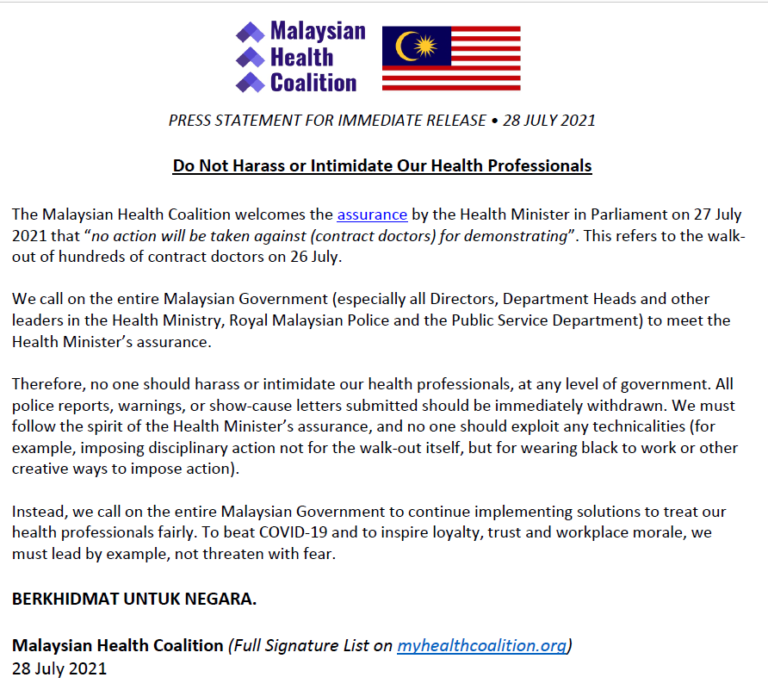 Do Not Harass or Intimidate Our Health Professionals - IKRAM Health